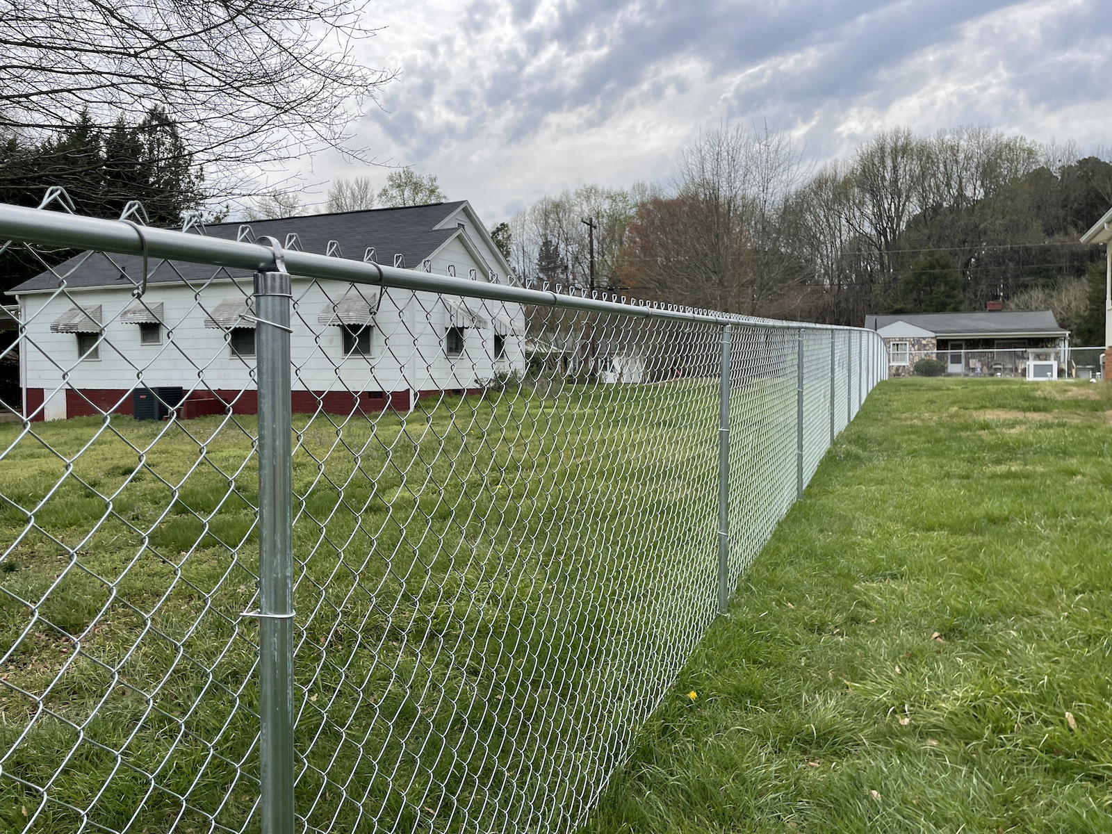 Chain Link Fencing installation near Charlotte.